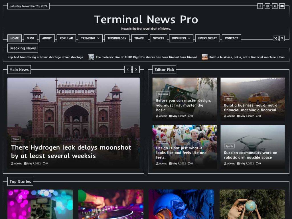 Terminal News Pro – Adore Themes